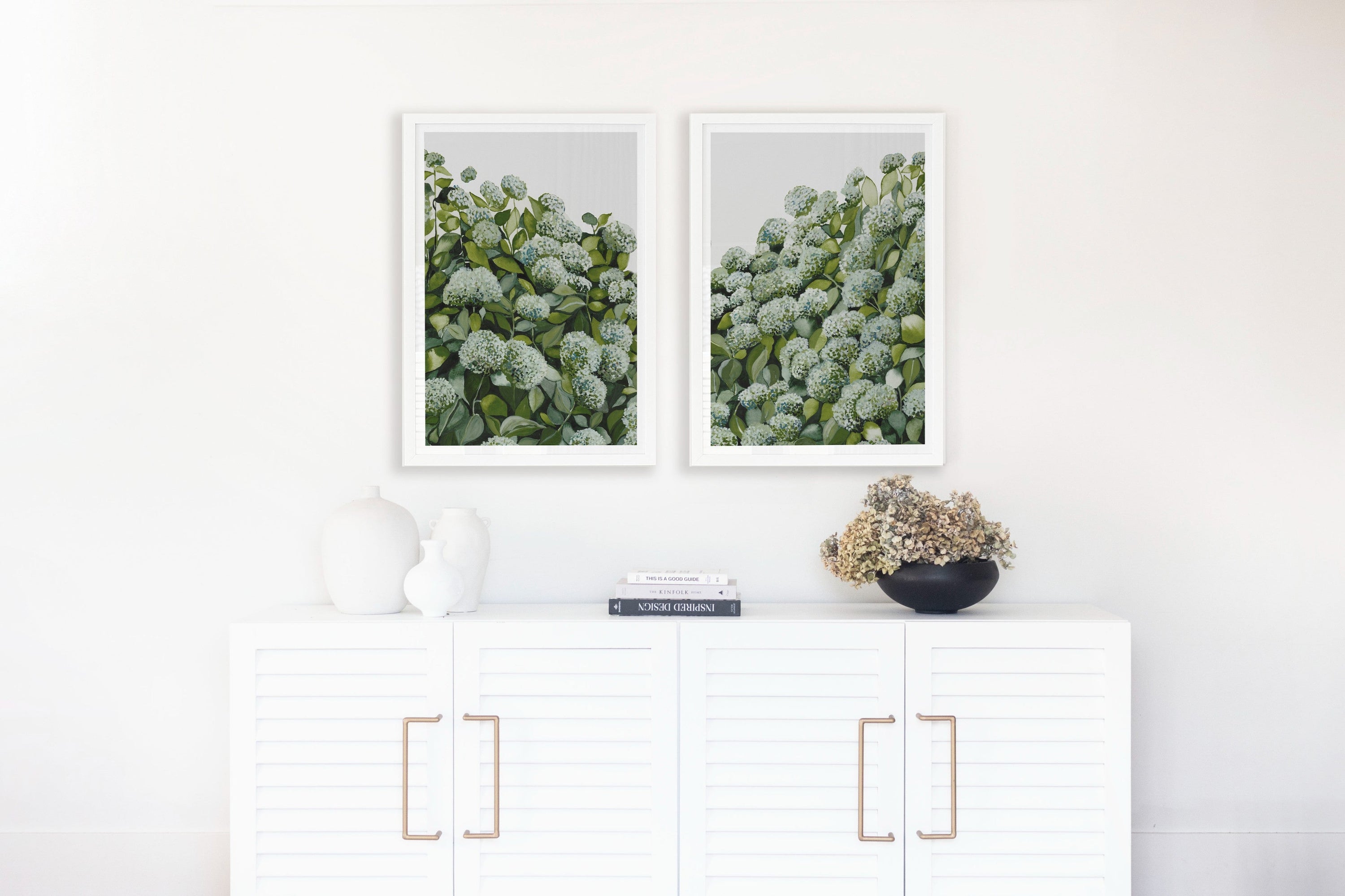 Sage Hydrangea Pair – Leden Design